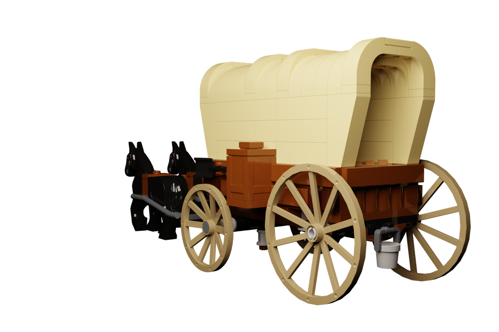 LEGO MOC-220628 Wild West Series ...The Caravan by BrickFab Creations ...