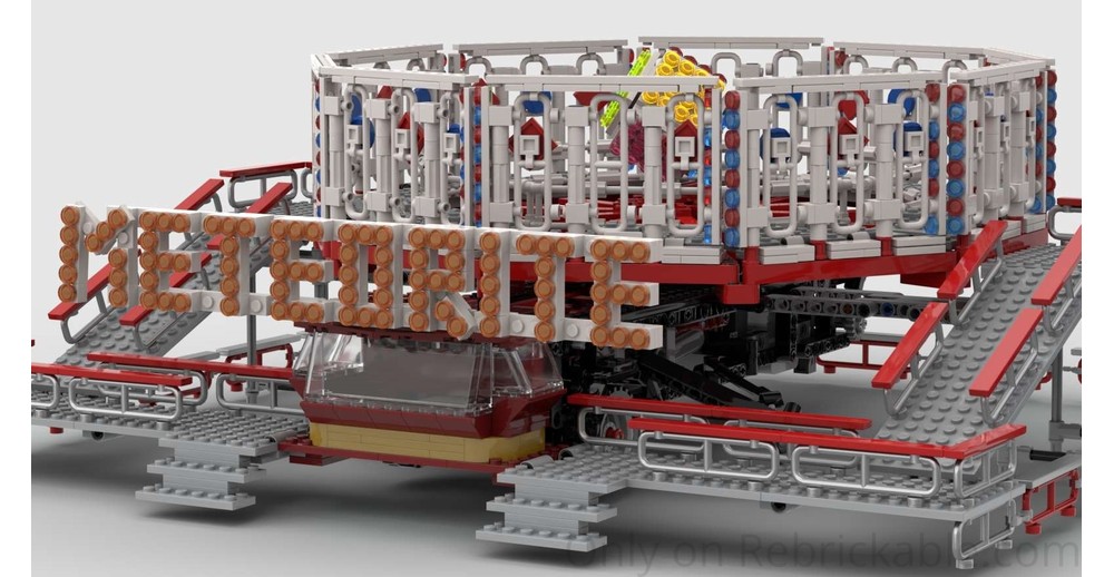 LEGO MOC Fairground Meteorite ride by Gdale | Rebrickable - Build with LEGO
