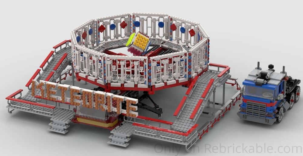 LEGO MOC Fairground Meteorite ride by Gdale | Rebrickable - Build with LEGO