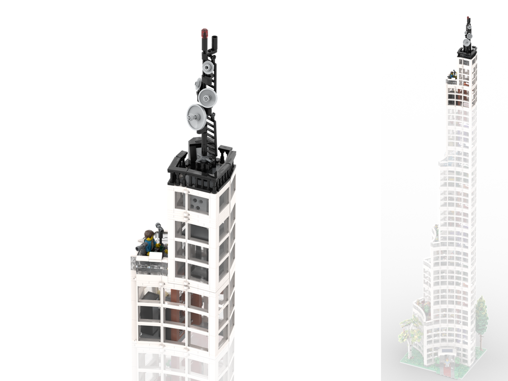 LEGO MOC Brickman Tower: Top (9⁄9) by axsbricks | Rebrickable - Build ...