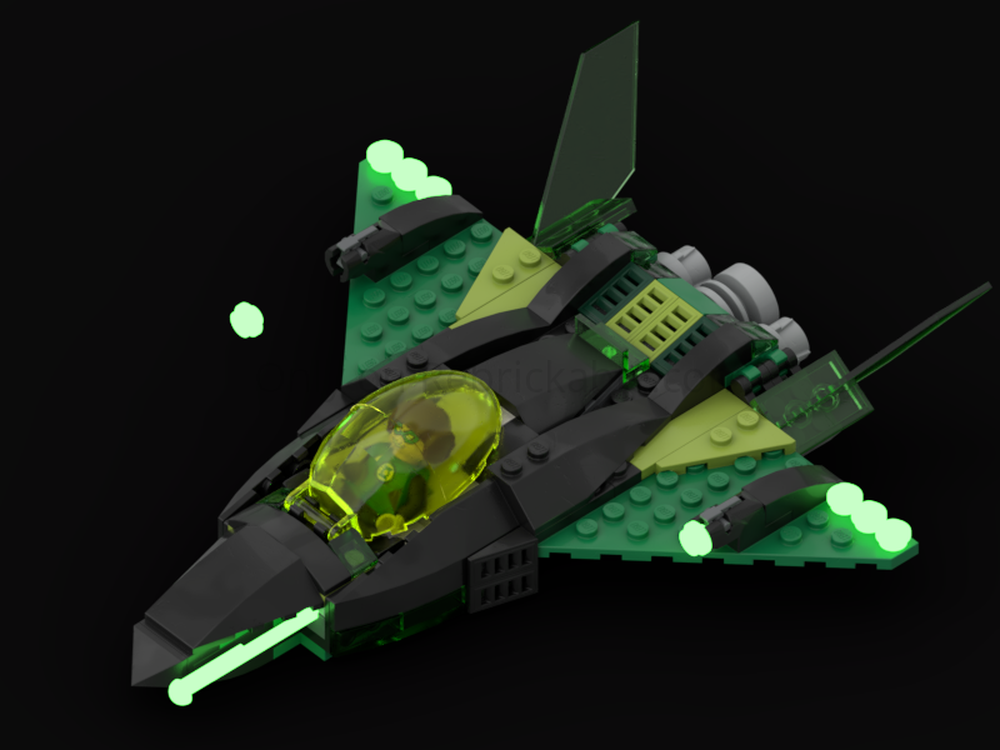 LEGO MOC Green Lantern Jet modification by legoswoda | Rebrickable ...