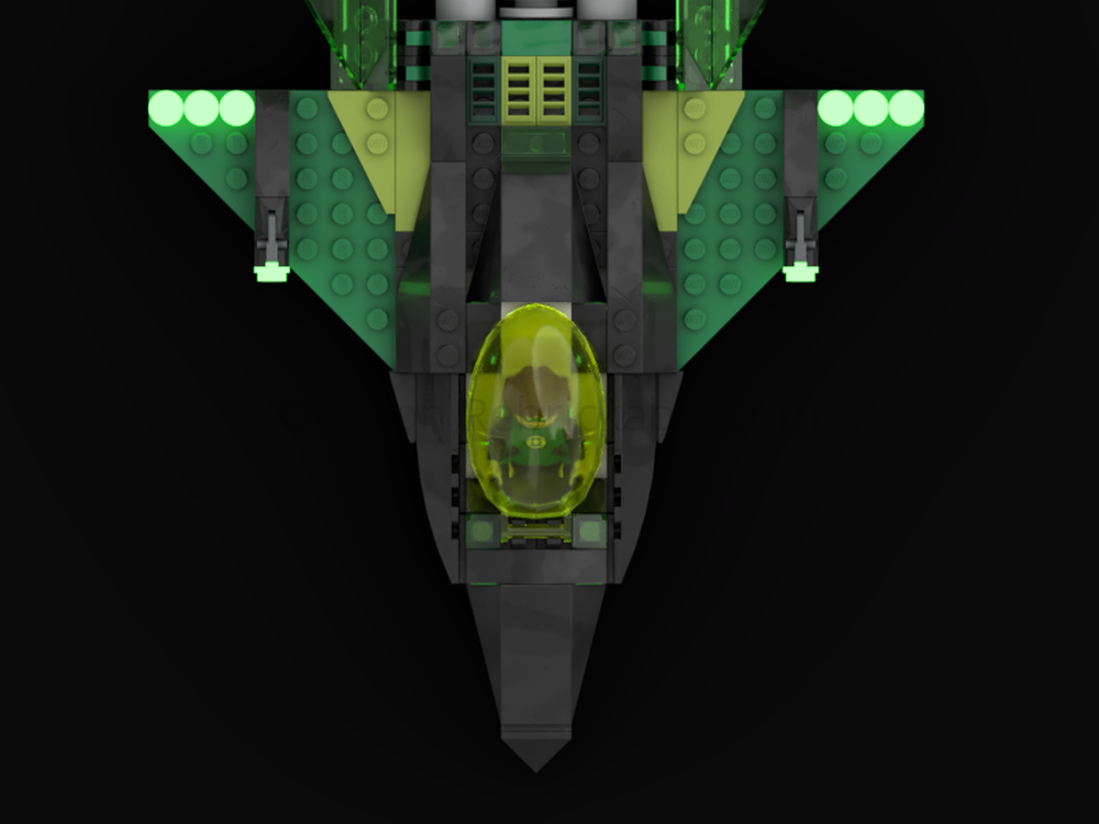 LEGO MOC-220650 Green Lantern Jet modification by legoswoda ...