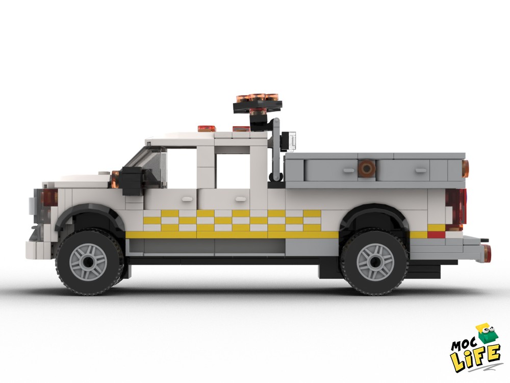 LEGO MOC Ford F-250 quad cab long bed roadside service by MocLife ...