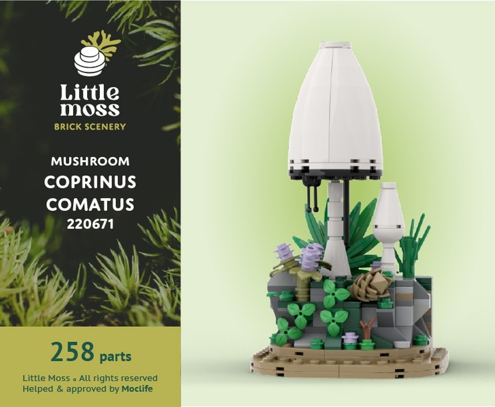 LEGO MOC Mushroom - Coprinus Comatus by Little moss - Brick scenery ...