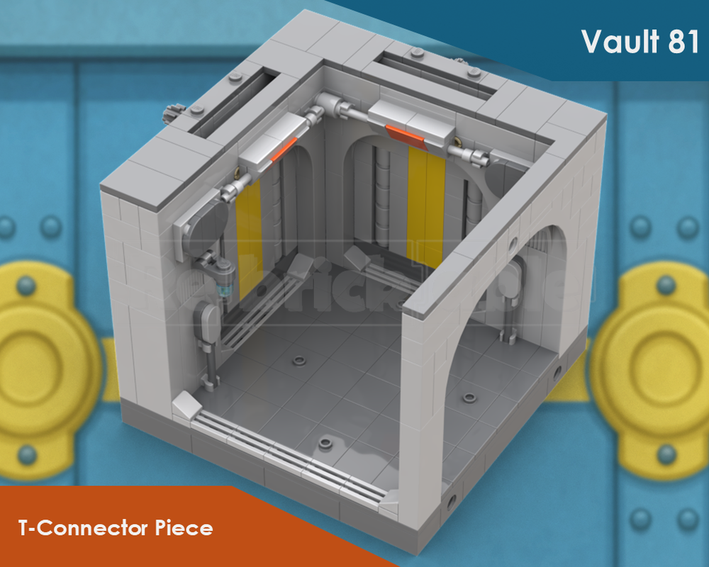LEGO MOC Fallout 4 - Vault 81 triple connector piece by AKIRA5000gold ...