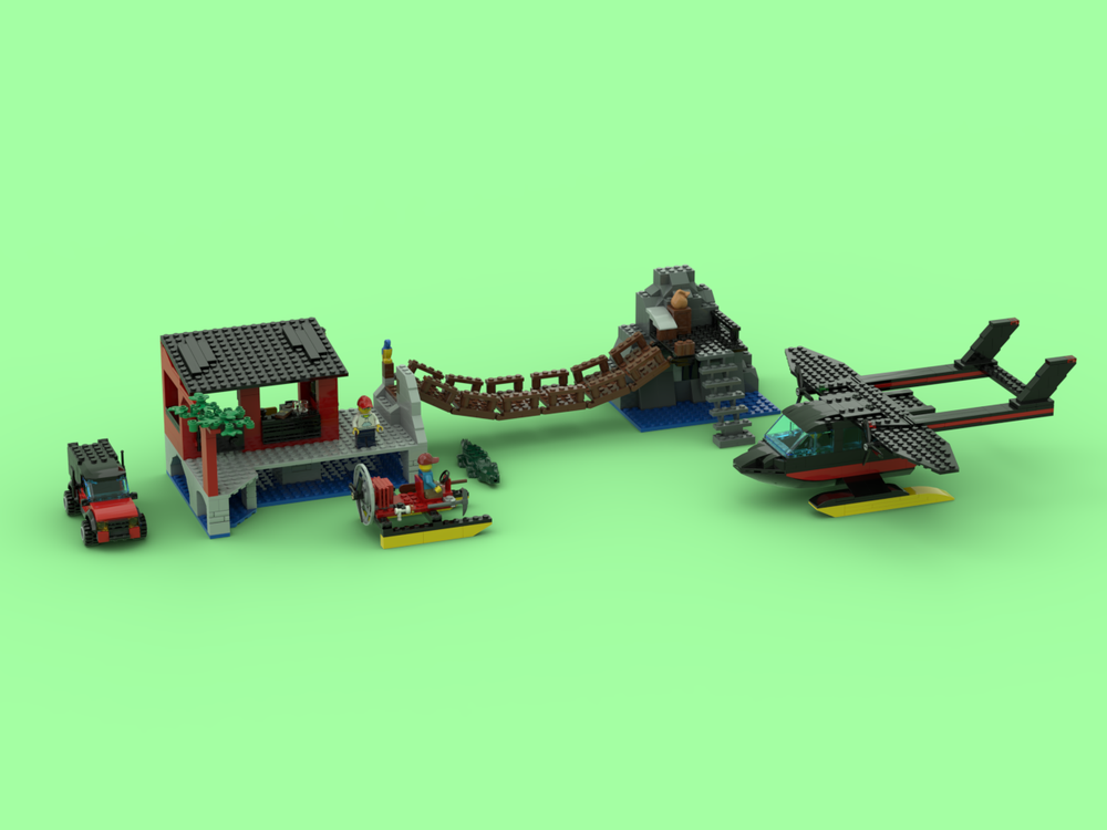 LEGO MOC Gator Landing (6563 - remake) by Denis-O | Rebrickable - Build ...