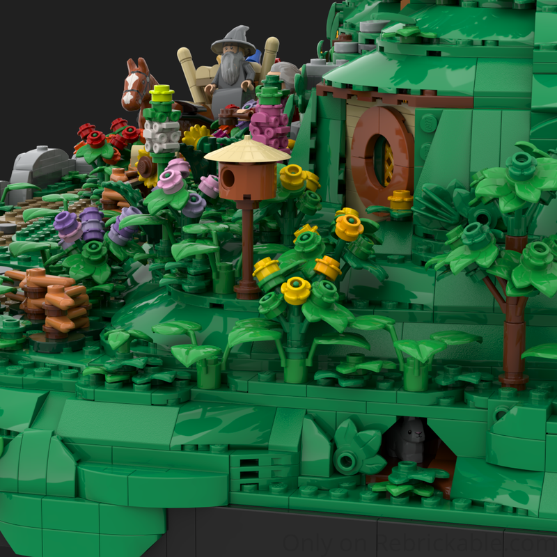 LEGO MOC The Shire - Big Bag End Base by rebelnili | Rebrickable ...
