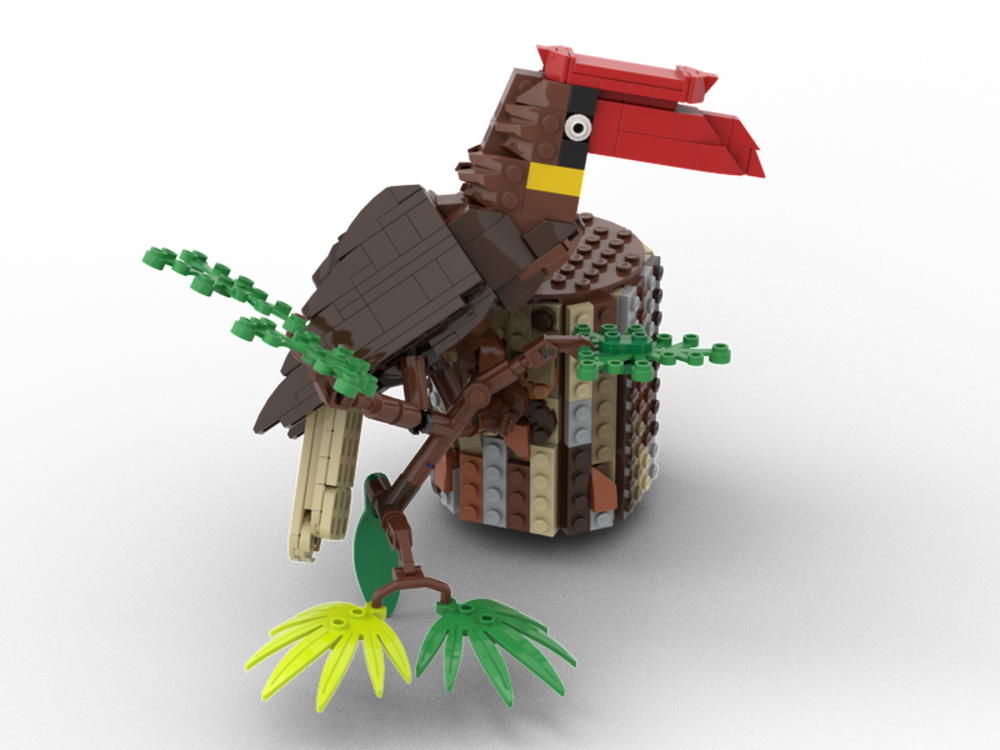 LEGO MOC-220714 Rufous Hornbill by makoto_lake | Rebrickable - Build ...