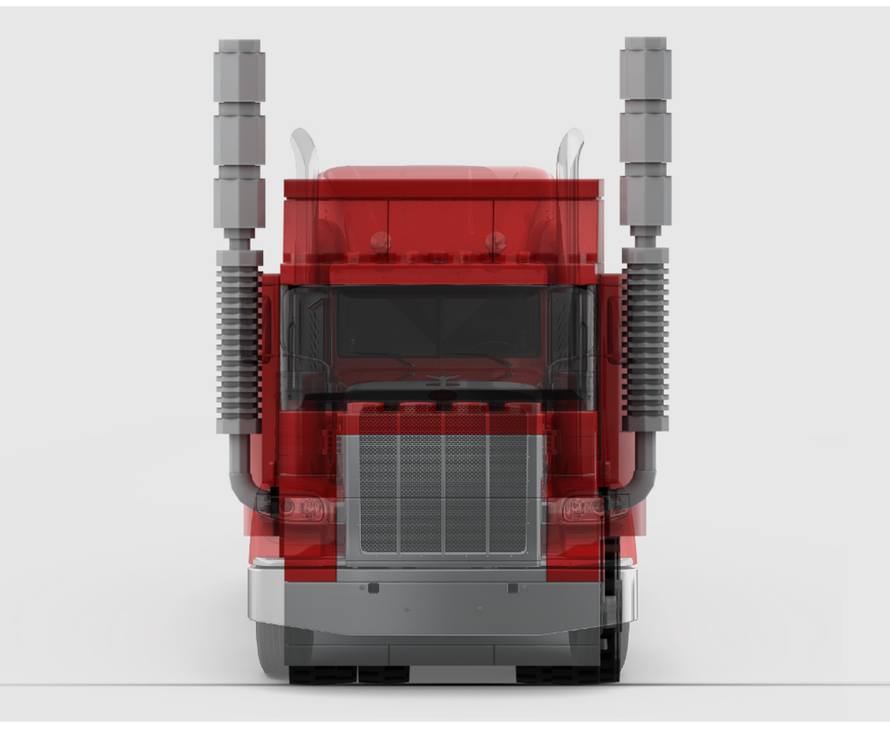 LEGO MOC-220720 Peterbilt 389 by The Brickerman | Rebrickable - Build ...