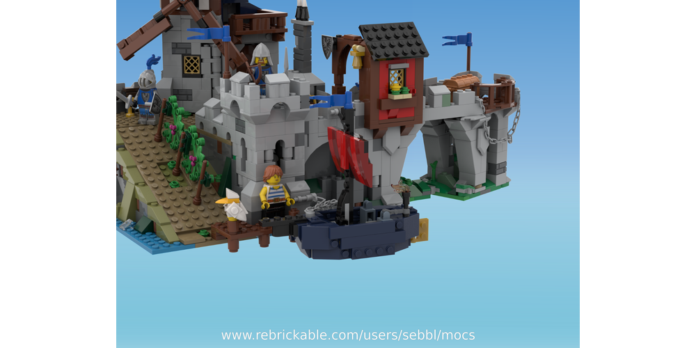 LEGO MOC-220733 31120: Dockside Delights - Medieval Windmill Tales by ...