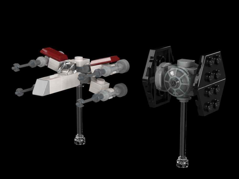 LEGO MOC X Wing mini and tie-fighter mini by grosnoob51 | Rebrickable ...