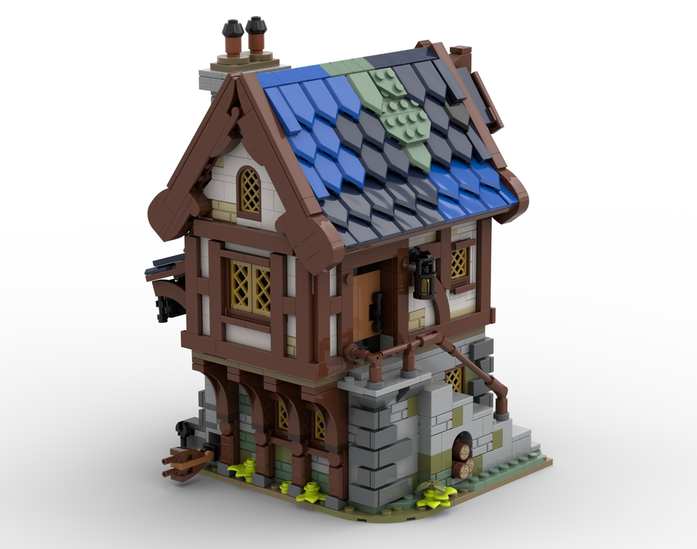 LEGO MOC Blacksmith scaled down by Vuzi | Rebrickable - Build with LEGO