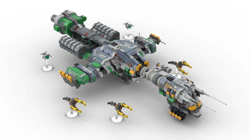 LEGO MOC Porpoise - O.R.E Mining Vessel by Blockwise | Rebrickable ...