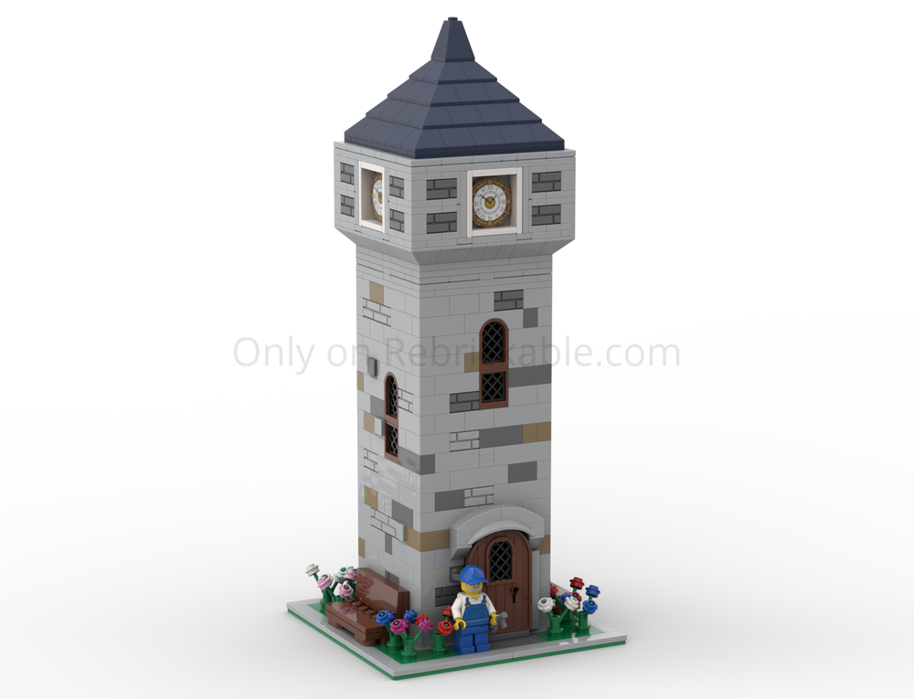 LEGO MOC-220807 Clocktower by Srixon1973 | Rebrickable - Build with LEGO