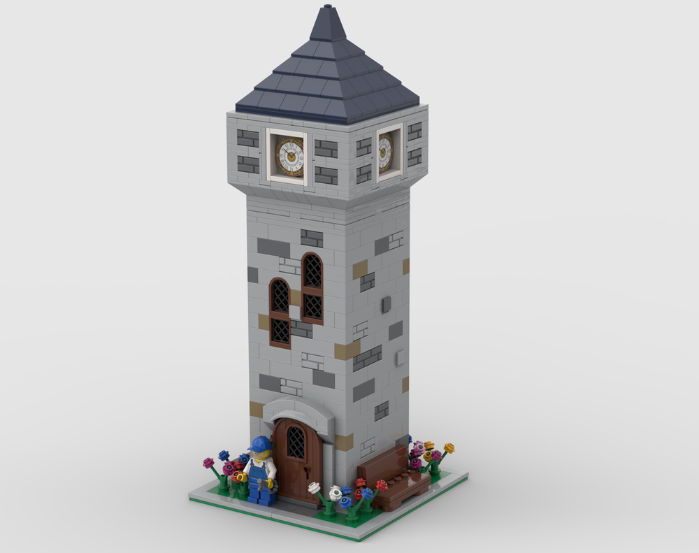 LEGO MOC Clocktower by Srixon1973 | Rebrickable - Build with LEGO
