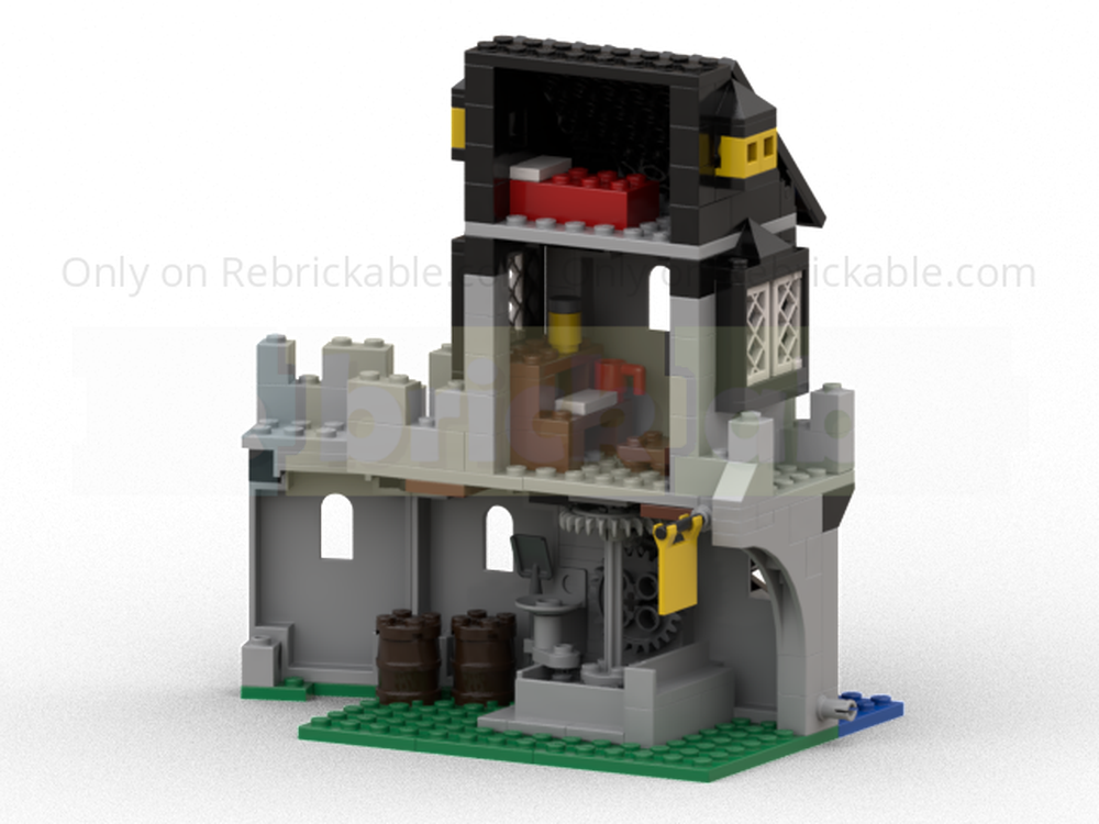 LEGO MOC Classic Castle Grain Mill by ryan_c_byrd | Rebrickable - Build ...