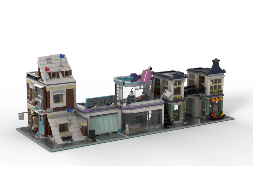 LEGO MOC Modular Creative Tuning Shop by BrickAndBuildsI | Rebrickable ...