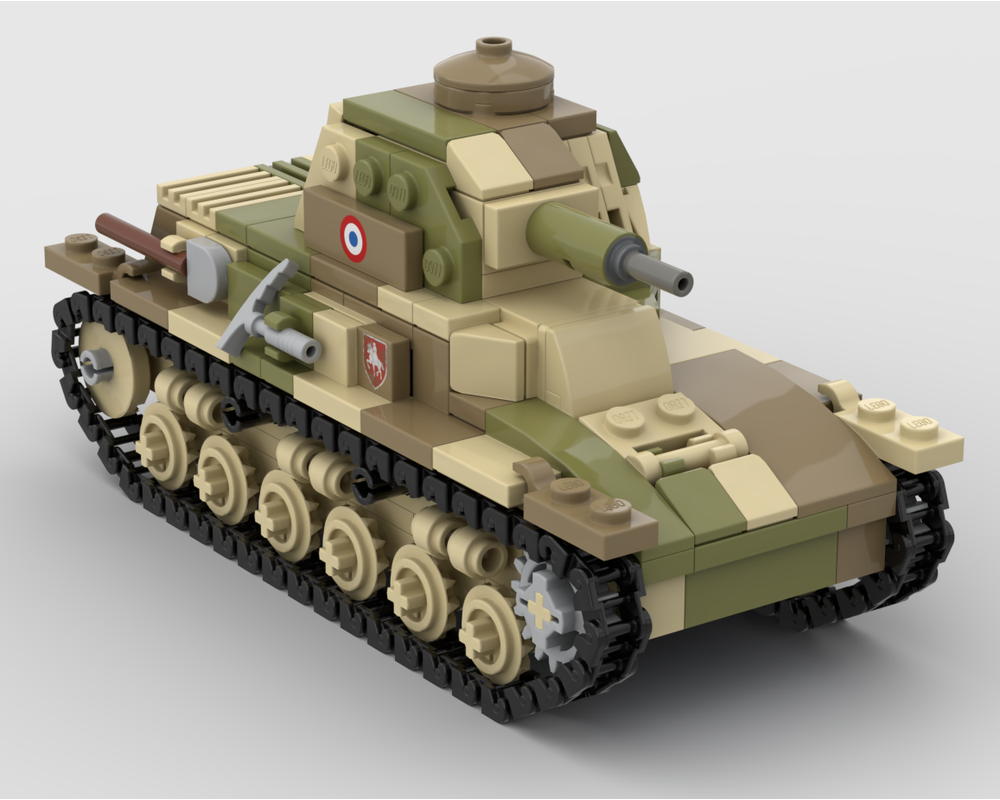 LEGO MOC Char Hotchkiss H39 by ccffpt | Rebrickable - Build with LEGO