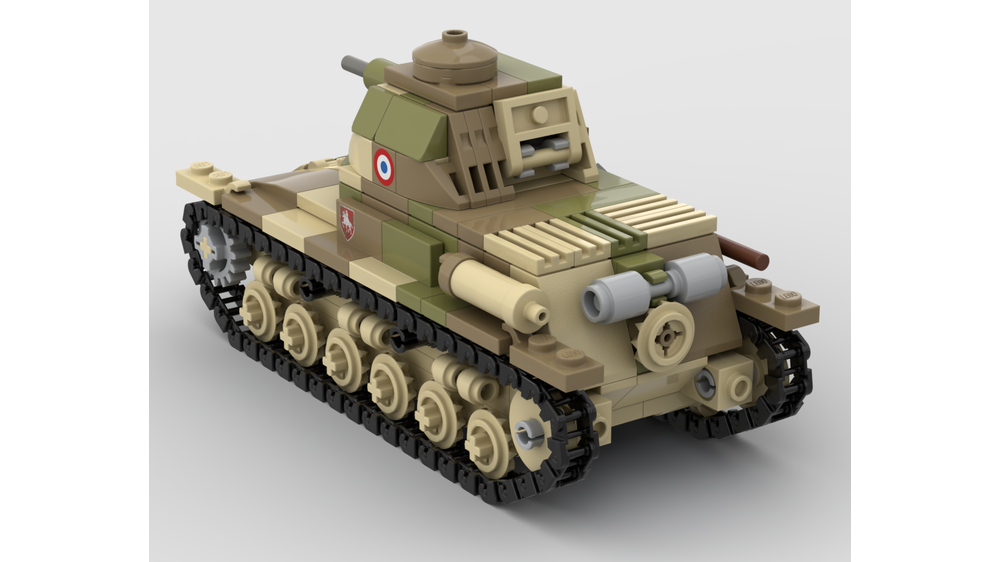 LEGO MOC Char Hotchkiss H39 by ccffpt | Rebrickable - Build with LEGO