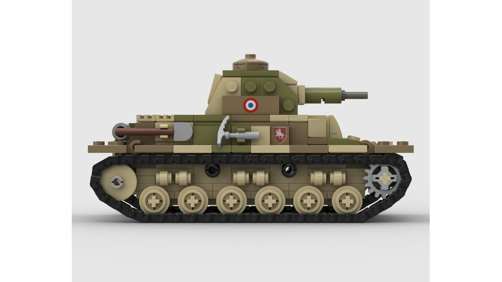 LEGO MOC Char Hotchkiss H39 by ccffpt | Rebrickable - Build with LEGO