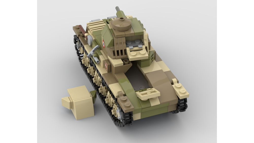LEGO MOC Char Hotchkiss H39 by ccffpt | Rebrickable - Build with LEGO