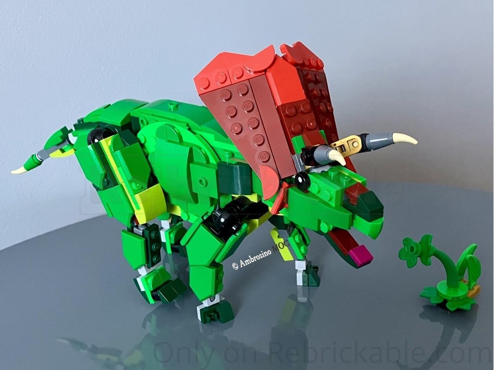 LEGO MOC 31161 Torosaurus latus by Ambrosino | Rebrickable - Build with ...