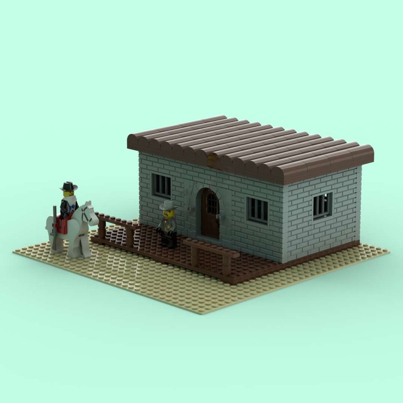 LEGO MOC Wild West Minifigure Scale Jail House Scene by otterbournelego ...