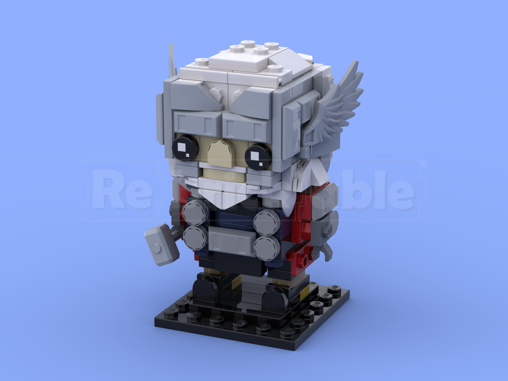 LEGO MOC Marvel Rivals- Thor Brickheadz by Penguins and plastic ...