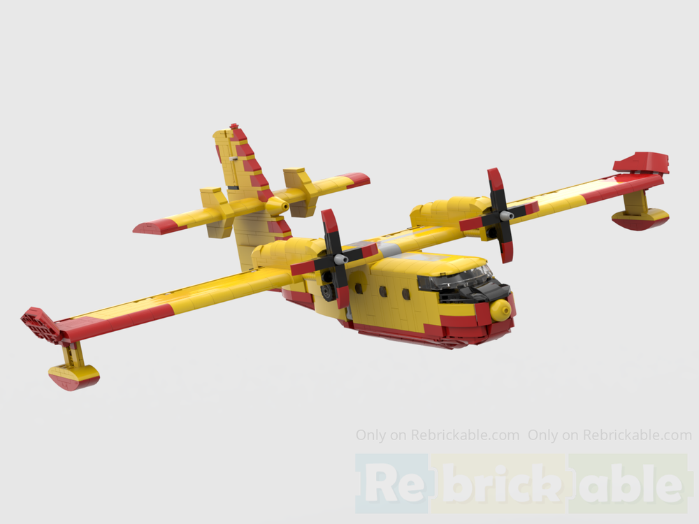 LEGO MOC Canadair CL-415 by Frinke | Rebrickable - Build with LEGO