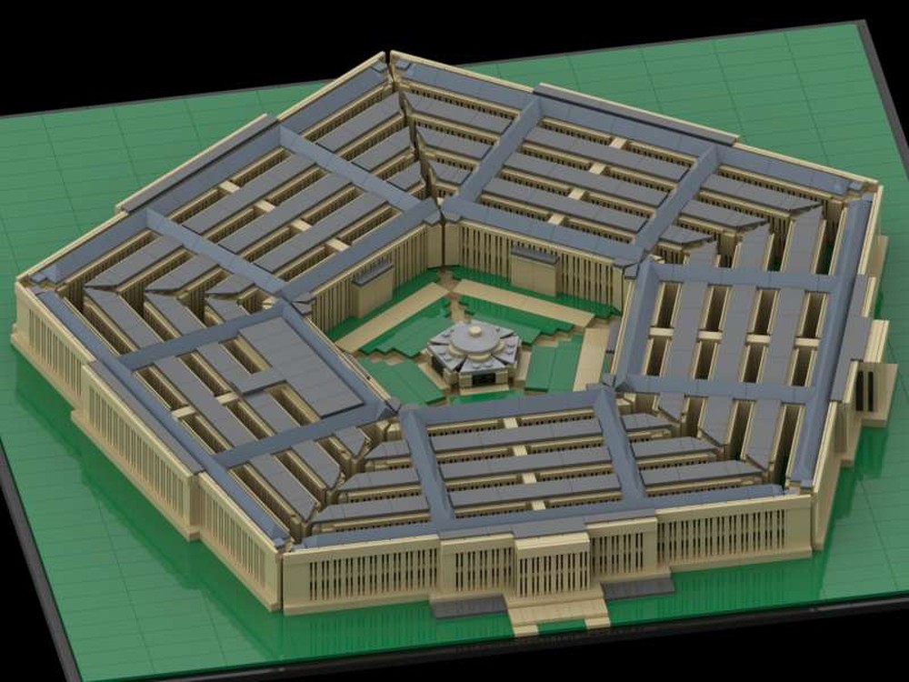LEGO MOC-220954 US Pentagon Department of Defense 1:800 / US Pentagon ...