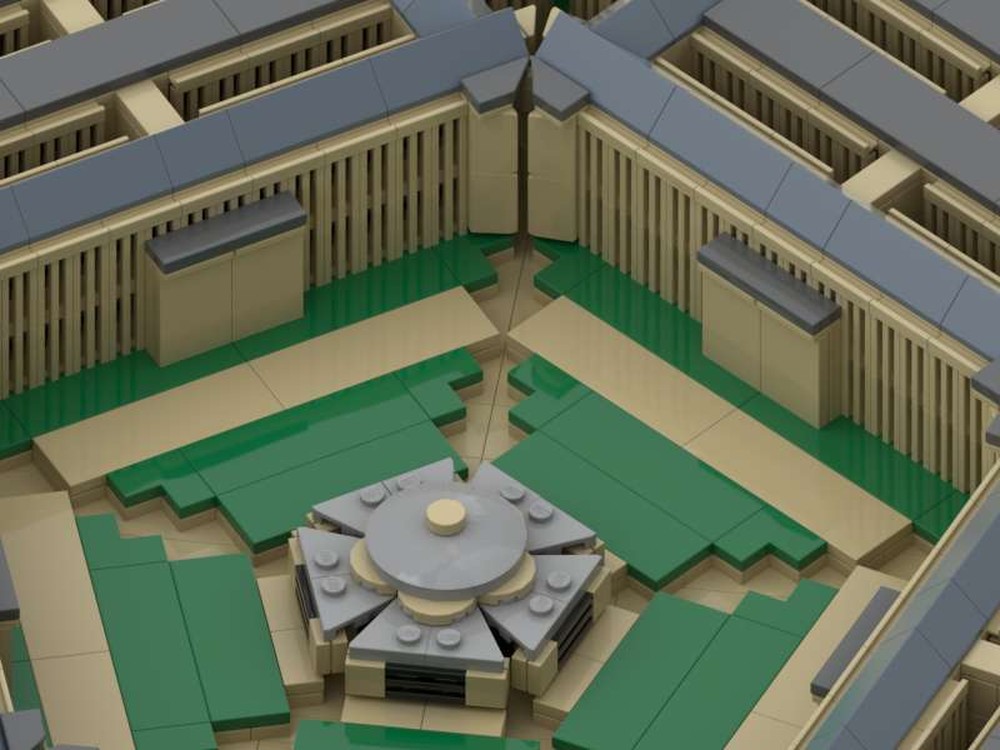 LEGO MOC US Pentagon Department of Defense 1:800 / US Pentagon ...