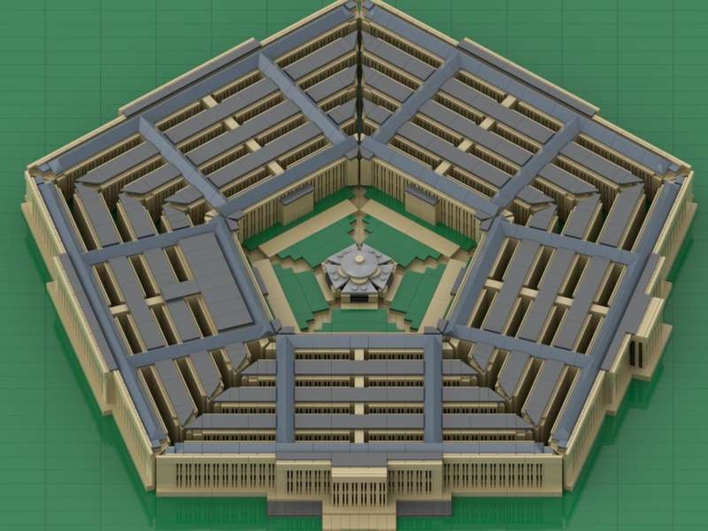 LEGO MOC US Pentagon Department of Defense 1:800 / US Pentagon ...