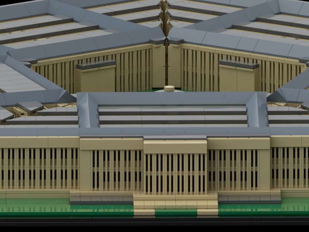 LEGO MOC US Pentagon Department of Defense 1:800 / US Pentagon ...