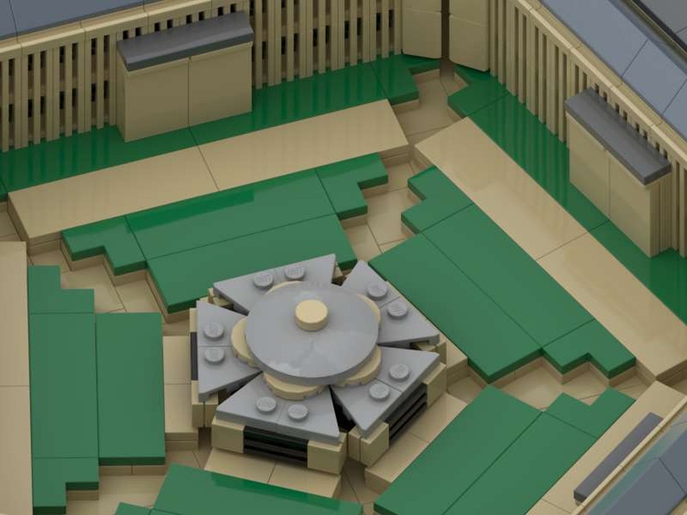LEGO MOC US Pentagon Department of Defense 1:800 / US Pentagon ...