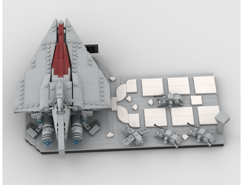 LEGO MOC Acclamator stand 1 (Episode 2 Clone army Scene) by McMOC ...