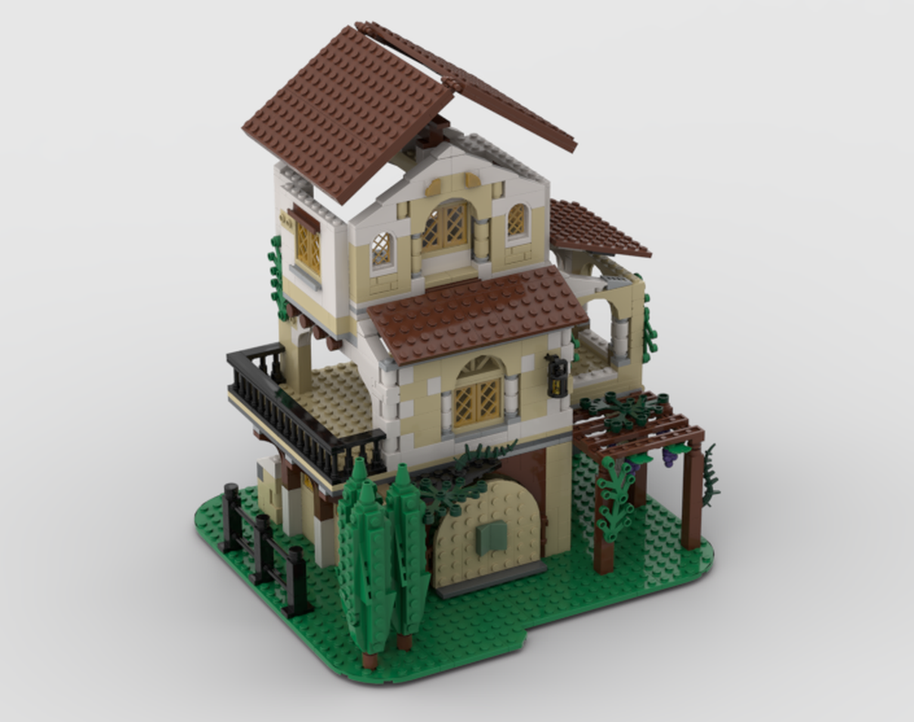 LEGO MOC Italian Villa by brickbicycle | Rebrickable - Build with LEGO