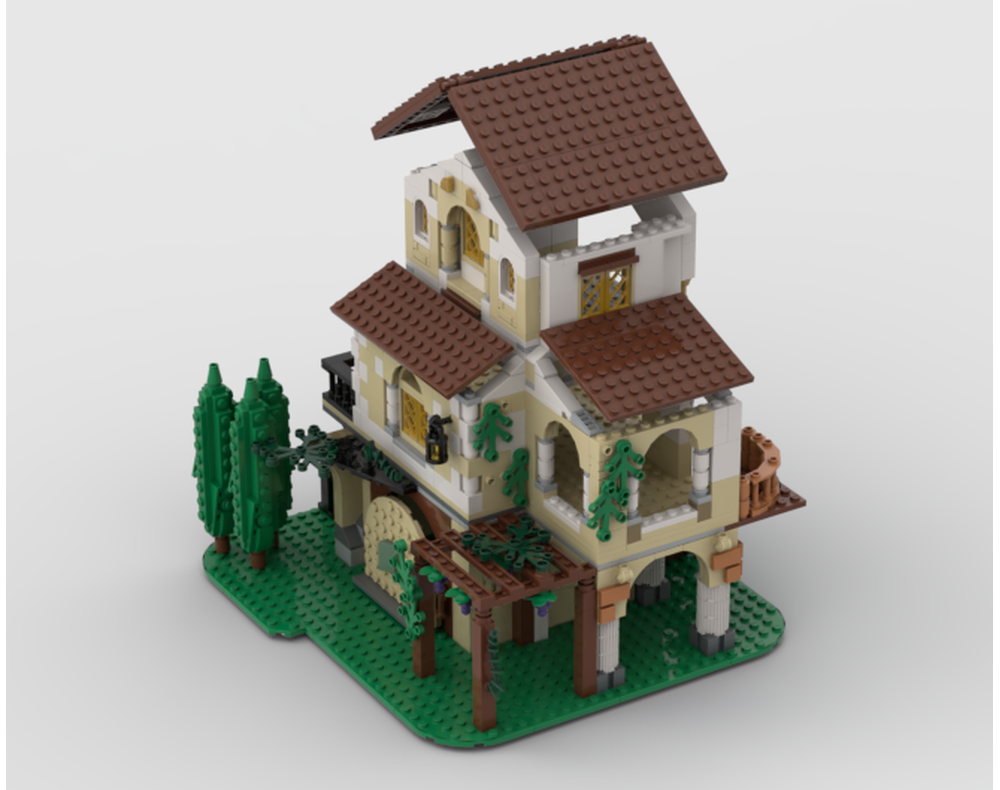 LEGO MOC Italian Villa by brickbicycle | Rebrickable - Build with LEGO