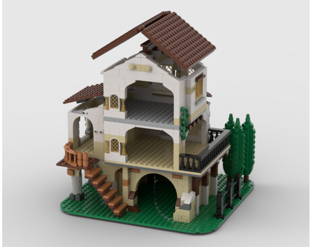 LEGO MOC Italian Villa by brickbicycle | Rebrickable - Build with LEGO