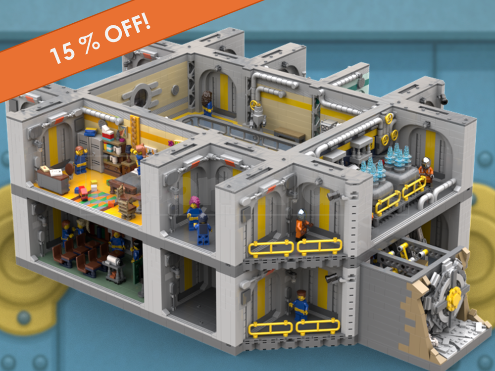 LEGO MOC-220997 Bundle - Fallout 4 Vault 81 - 8 Rooms, 2 Connectors and ...