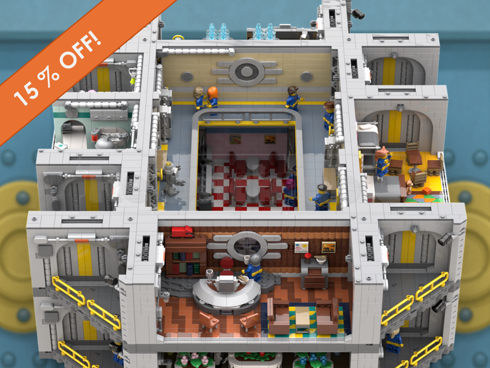 LEGO MOC Bundle - Fallout 4 Vault 81 - 8 Rooms, 2 Connectors and the ...
