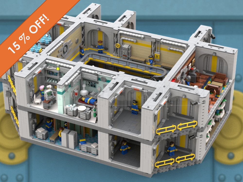LEGO MOC Bundle - Fallout 4 Vault 81 - 8 Rooms, 2 Connectors and the ...