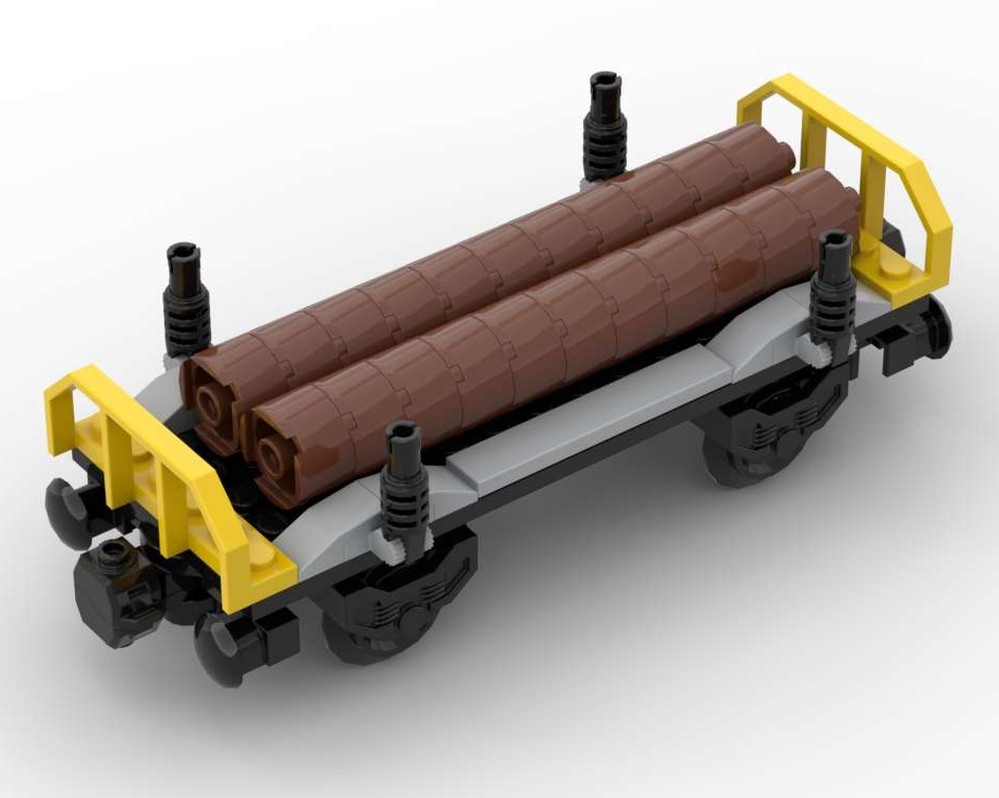 LEGO MOC Log Flat Wagon by wolfmanone | Rebrickable - Build with LEGO