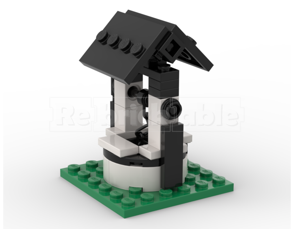 LEGO MOC Small medieval well by King Arthur | Rebrickable - Build with LEGO