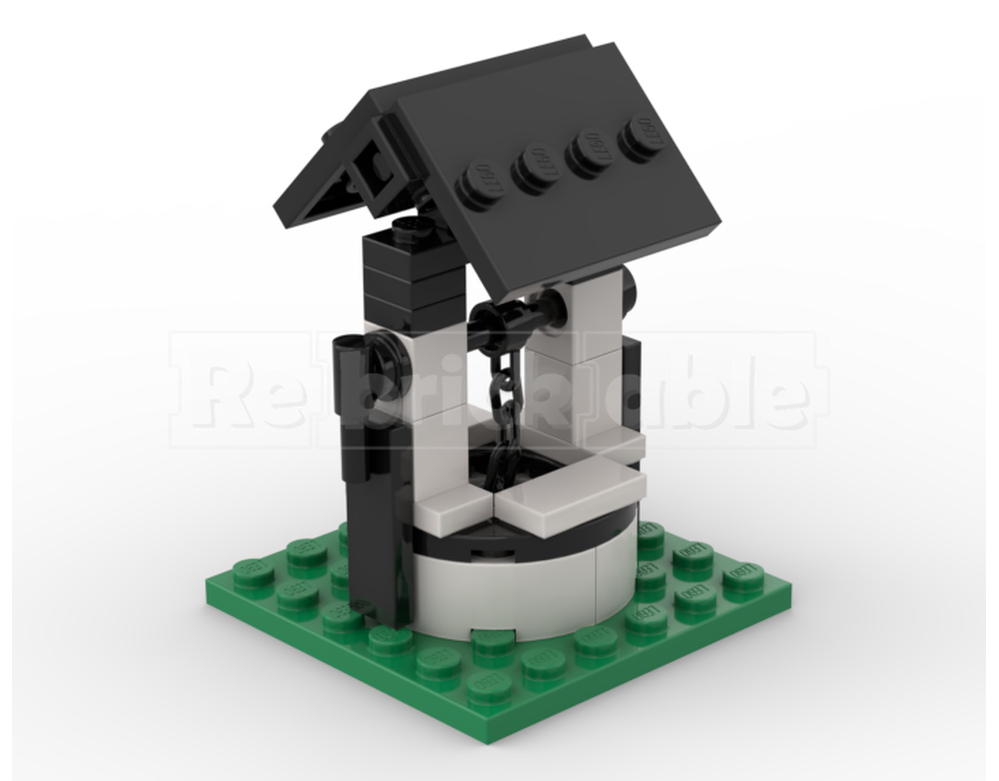 LEGO MOC Small medieval well by King Arthur | Rebrickable - Build with LEGO