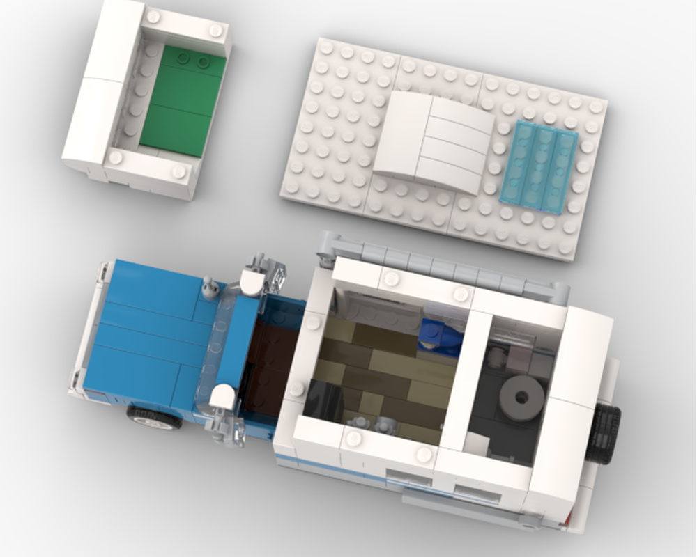 LEGO MOC 1964 chevy c-20 camper by EBbuilds | Rebrickable - Build with LEGO