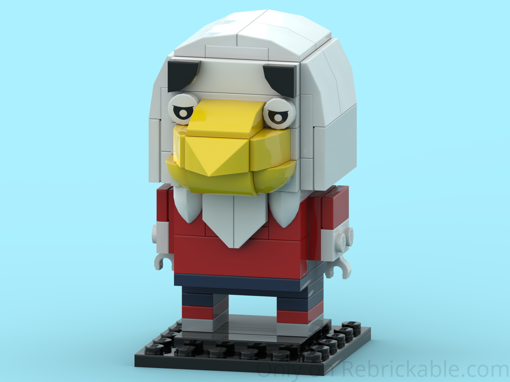 LEGO MOC Brickheadz Slapshot Eagle Mascot by aa_lego_creations ...