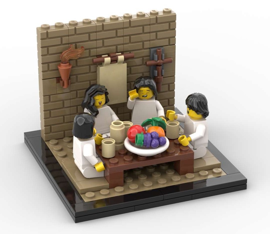 LEGO MOC The Early Church - Family Worship Time - Singing & Prayer ...