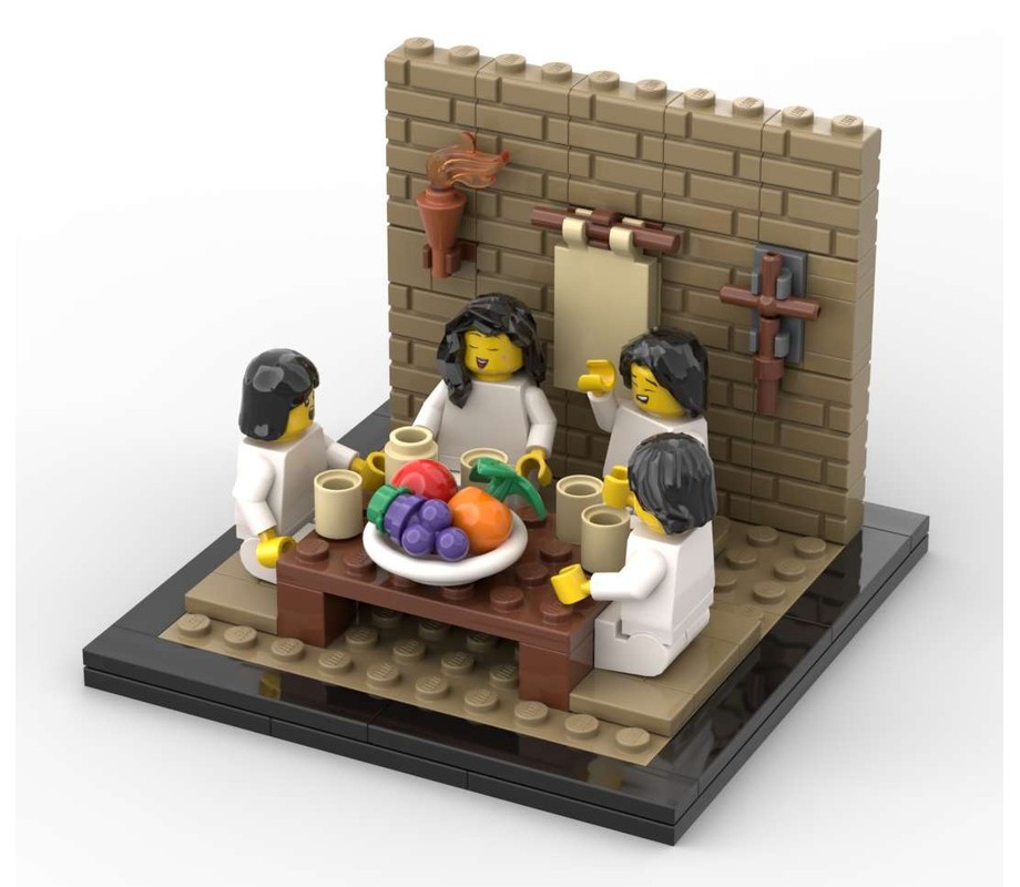 LEGO MOC The Early Church - Family Worship Time - Singing & Prayer ...