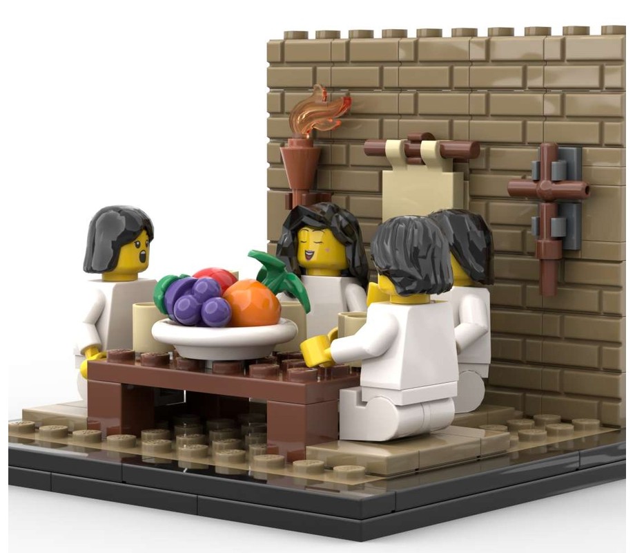 LEGO MOC The Early Church - Family Worship Time - Singing & Prayer ...