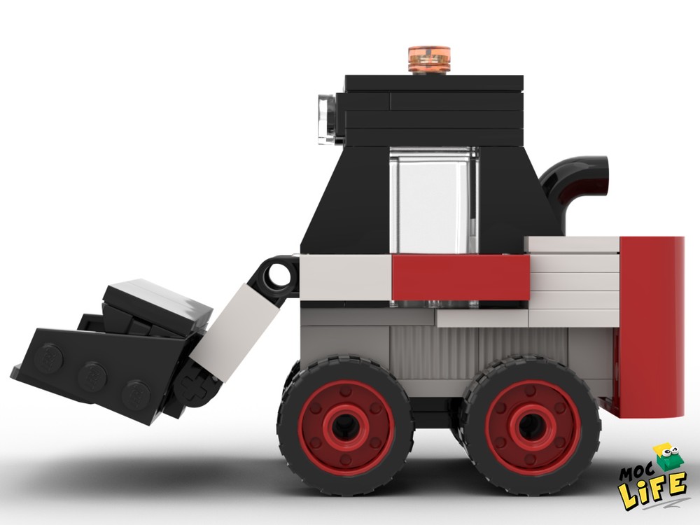 LEGO MOC Bobcat Skid-Steer Loader by MocLife | Rebrickable - Build with ...